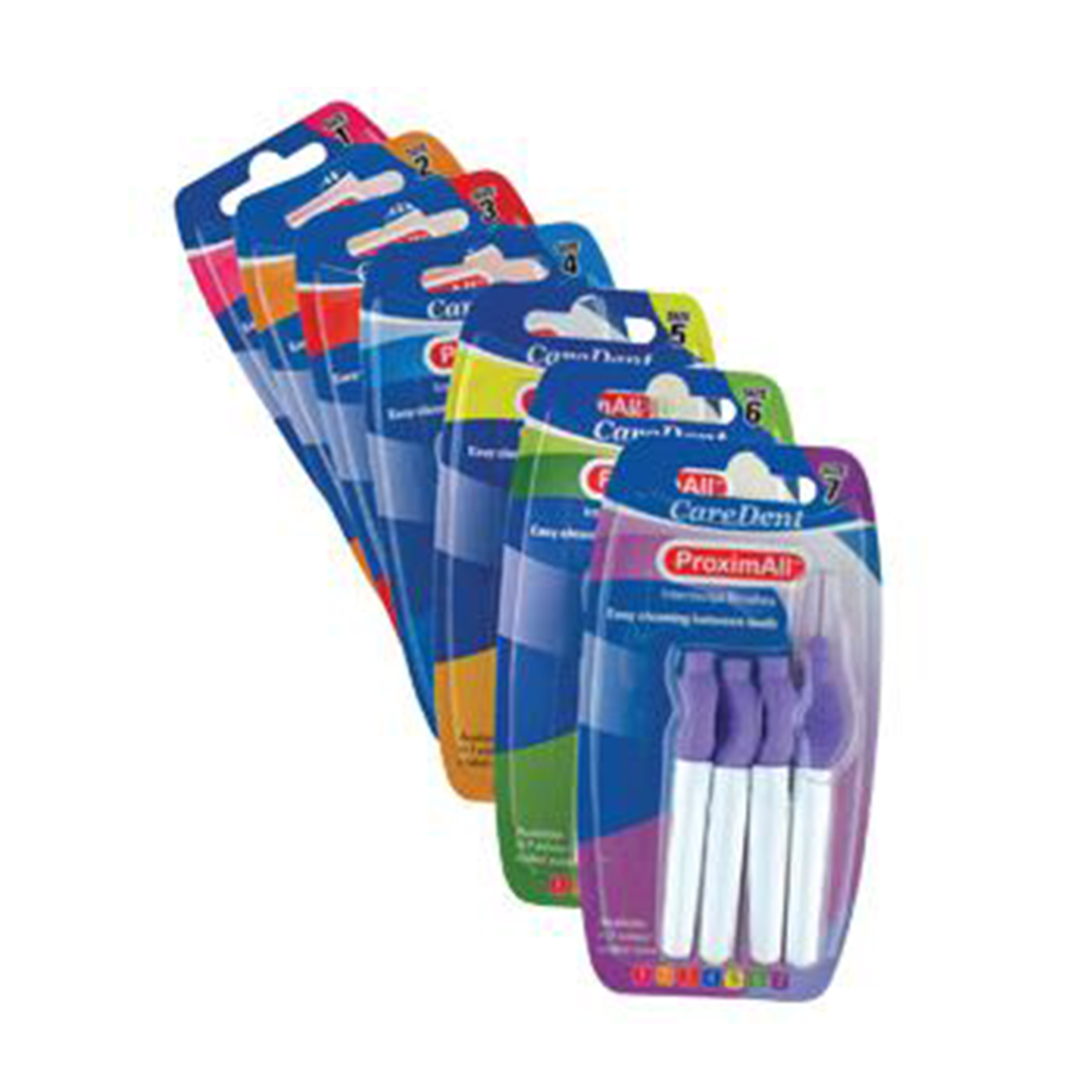 Caredent ProximAll Interdental Brush 4pk - Size 3 Red | The House of Mouth™