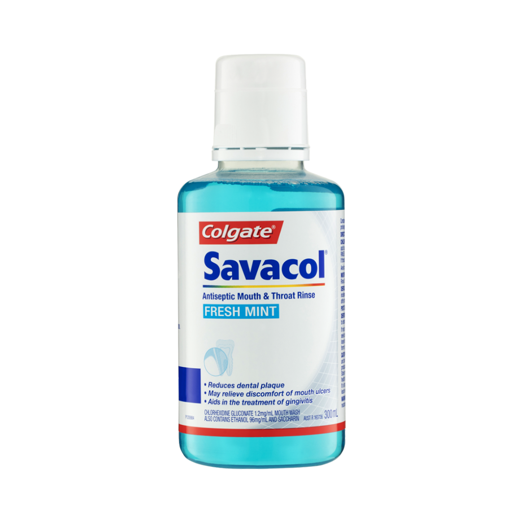 Colgate Savacol Freshmint Mouth and Throat Antiseptic Rinse 300ml | The ...